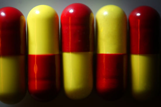 Red Yellow Cold Flu Treatment Capsules Editorial Stock Photo - Stock ...