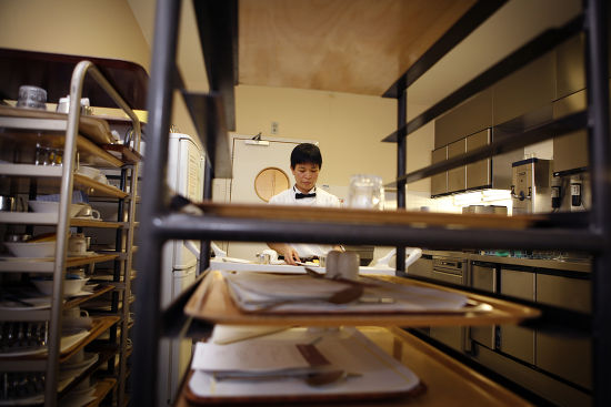 Waiter Prepares Trays Food Hospital Patients Editorial Stock Photo ...