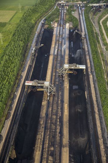 Aerial View Coal Mixing Plant Frimmersdorf Editorial Stock Photo ...