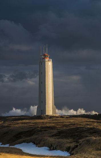 Malariff Lighthouse Surf On Atlantic Coast Editorial Stock Photo ...