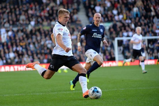 Derbys Jaime Ward Puts Cross Editorial Stock Photo - Stock Image ...