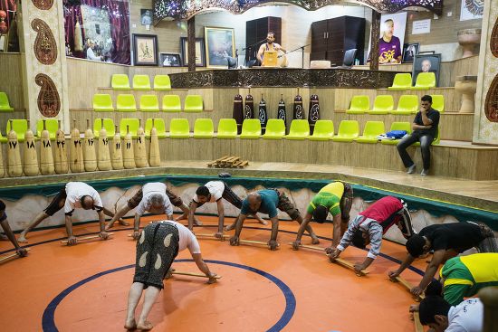 Koshti Pahlevani Traditional Iranian System Athletics Editorial Stock ...