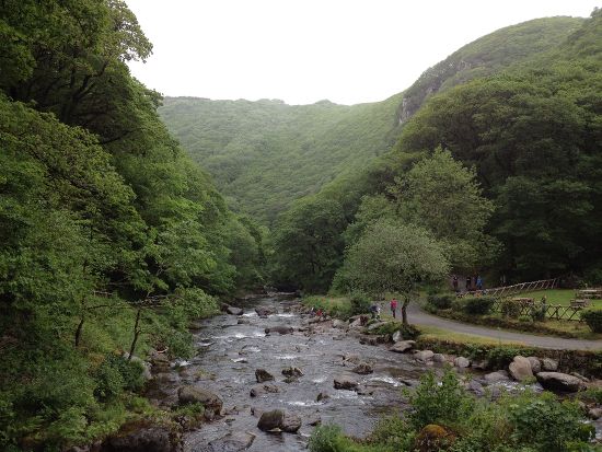 Watersmeet National Trust Reserve Lynmouth Devon Editorial Stock Photo ...
