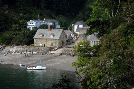 Beach Village Durgan Foot National Trusts Editorial Stock Photo - Stock ...
