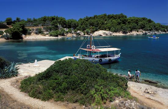 Spetses Island Zogeria Beach Editorial Stock Photo - Stock Image ...