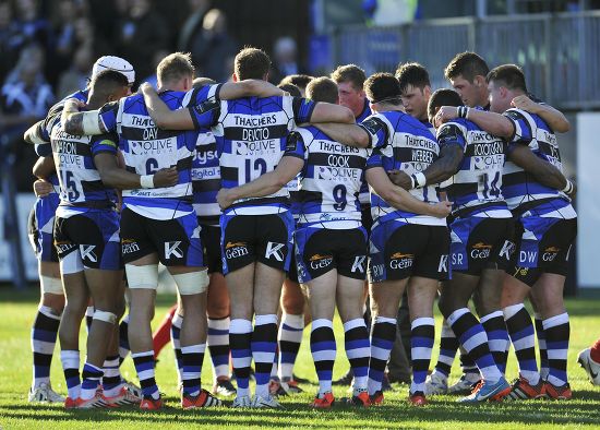Bath Team Huddle Together Halftime Editorial Stock Photo - Stock Image ...