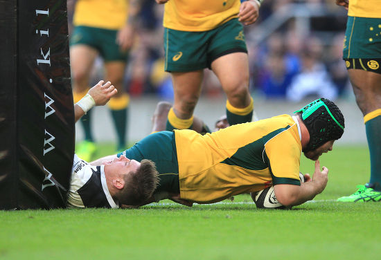 Benn Robinson Australia Scores Try Barbarians Editorial Stock Photo ...