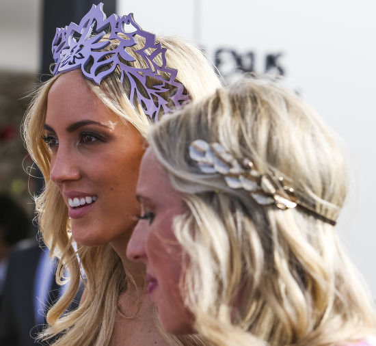 Race Goer Wearing Headpiece During Emirates Editorial Stock Photo ...