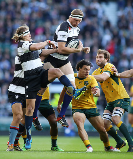 Dominic Bird Barbarians Nzl Takes Catch Editorial Stock Photo - Stock ...