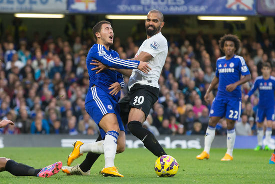 Sandro Qpr Takes Out Eden Hazard Editorial Stock Photo - Stock Image ...