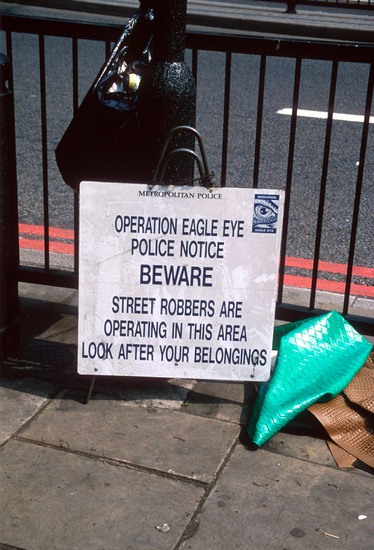 Operation Eagle Eye Metropolitan Police Notice Editorial Stock Photo ...