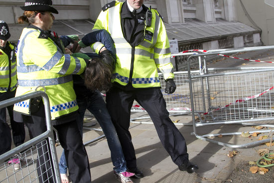Man Arrested Led Police Van Throwing Editorial Stock Photo - Stock ...
