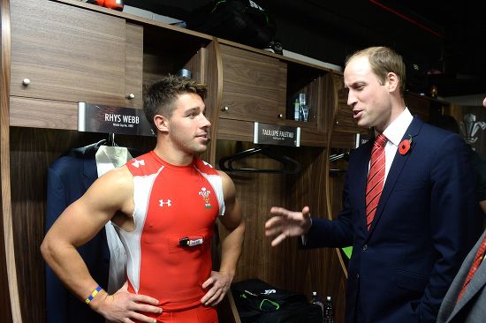 Rhys Webb Meets Hrh Prince William Editorial Stock Photo - Stock Image ...