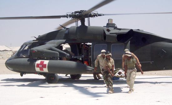 Black Hawk Helicopter Us Trauma Unit Editorial Stock Photo - Stock ...