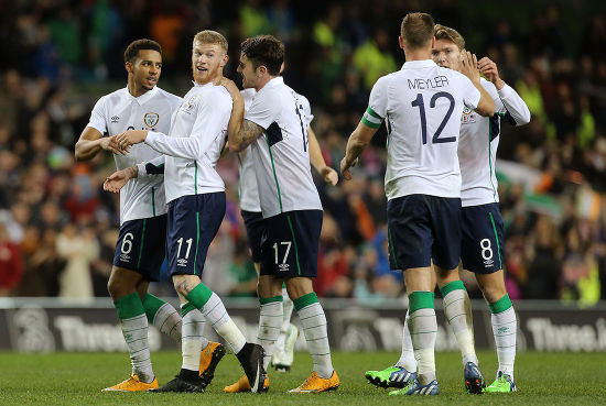 Irelands James Mcclean Celebrates Scoring Their Editorial Stock Photo ...