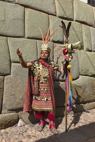 Local Man Traditional Incan Costume Cusco Editorial Stock Photo - Stock ...