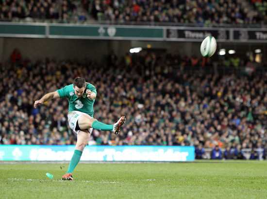 Irelands Jonathan Sexton Kicks Penalty Editorial Stock Photo - Stock ...