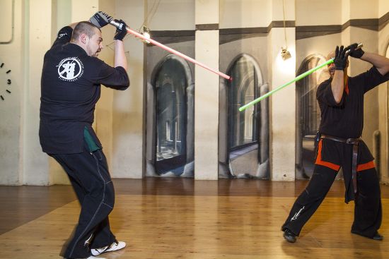 Padawans Jedi Apprentices During Training Session Editorial Stock Photo ...