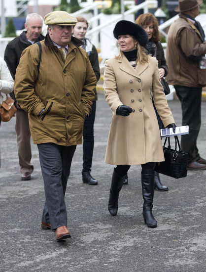 Trainer Paul Nicholls His Wife Georgie Editorial Stock Photo - Stock ...