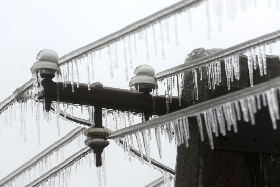 Frozen Power Lines Editorial Stock Photo - Stock Image | Shutterstock