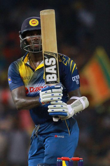 Angelo Mathews Captain Sri Lanka Bats Editorial Stock Photo - Stock ...