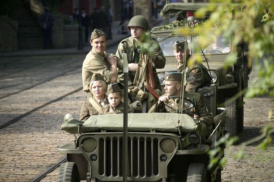 Ww11 American Army Jeep Manned By Editorial Stock Photo - Stock Image ...