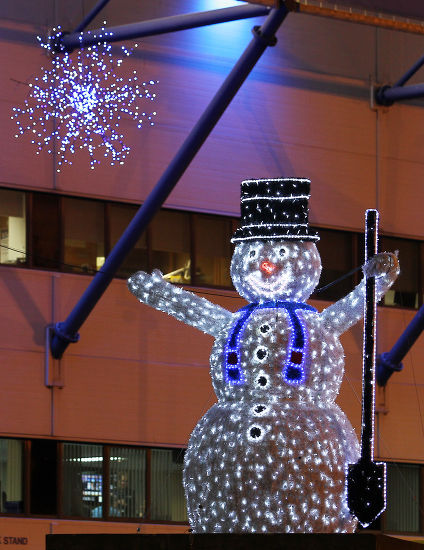 Snowman Outside Goodison Park Home Everton Editorial Stock Photo ...