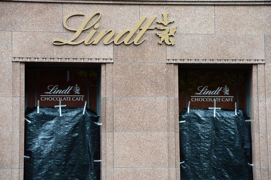 Lindt Cafe Martin Place Taped Windows Editorial Stock Photo - Stock ...