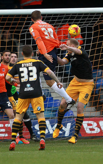 Luke Wilkinson Luton Town Scores Their Editorial Stock Photo - Stock ...