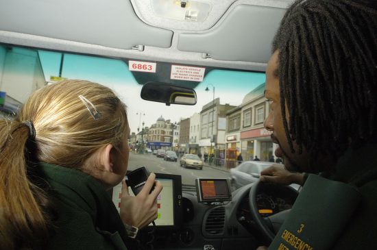 Paramedics Radio Dispatch Help Editorial Stock Photo - Stock Image ...