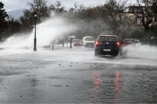 Strong Wind Rain Corfu Editorial Stock Photo - Stock Image | Shutterstock