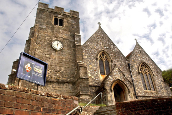 St Marys Church Eling Where Christopher Editorial Stock Photo - Stock ...