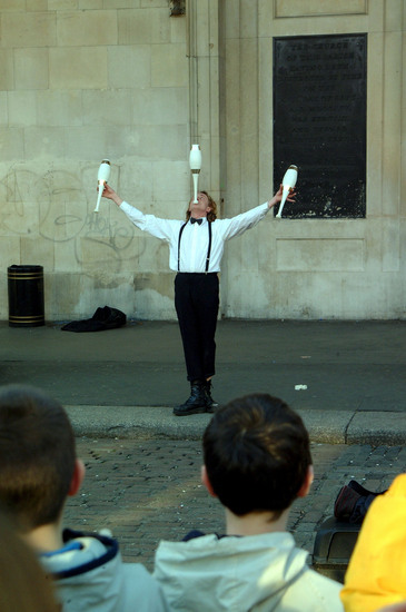 Juggler Performing Covent Garden London Britain Editorial Stock Photo ...