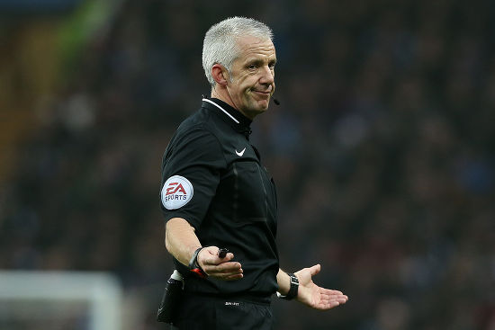 Referee Mr Chris Foy Gestures Editorial Stock Photo - Stock Image ...