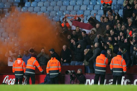 Blackpool Fans Let Off Orange Flare Editorial Stock Photo - Stock Image ...