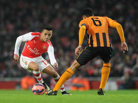 Arsenals Alexis Sanchez Steps Inside Hull Editorial Stock Photo - Stock ...