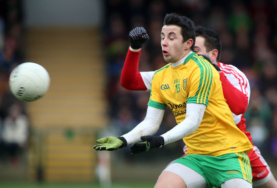 Donegals Willie Gillespie Derrys Declan Brown Editorial Stock Photo ...