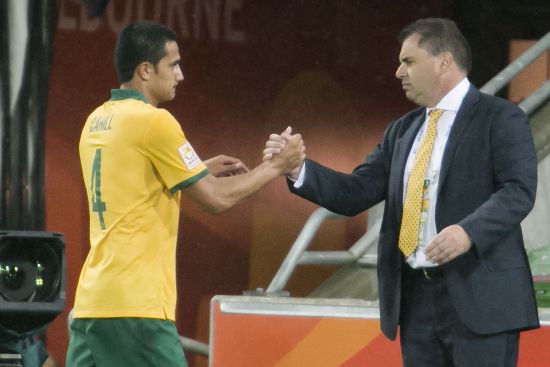Tim Cahill Shakes Hands Australian Coach Editorial Stock Photo - Stock ...