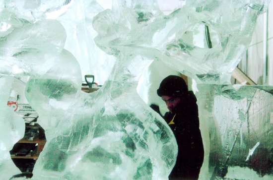 Ice Artists Preparing Dutch Ice Sculpture Editorial Stock Photo - Stock ...