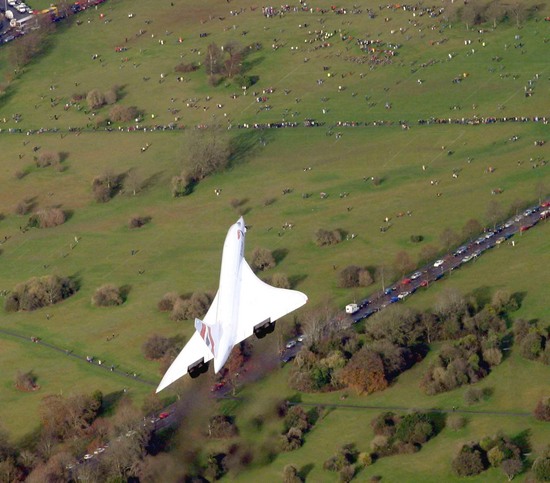 Concorde Passes Over Clifton Downs Bristol Editorial Stock Photo ...