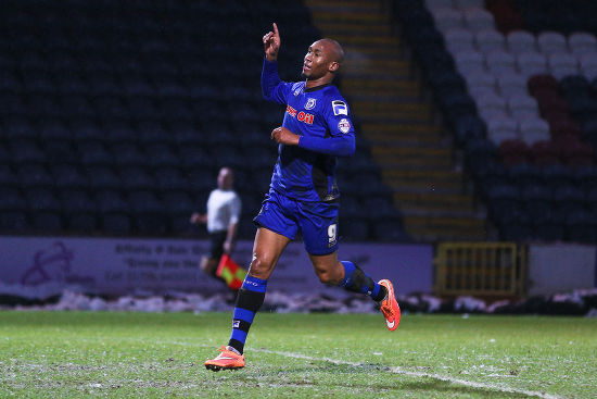 Rochdales Calvin Andrew Celebrates Scoring Rochdales Editorial Stock ...