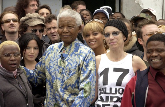 Angelique Kidjo Andrea Corr Nelson Mandela Editorial Stock Photo ...