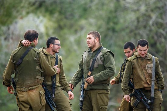 Israeli Soldiers Seen Talking Joking Near Editorial Stock Photo - Stock ...