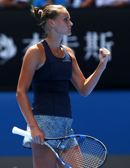 Alexandra Panova Russia Action Australian Open Editorial Stock Photo ...