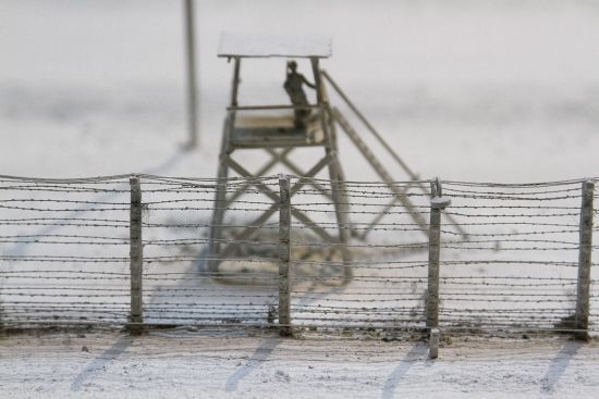 Model Replica Auschwitz Concentration Camps Created Editorial Stock ...