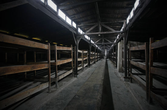 Bunks Barracks Former Auschwitz Concentration Camp Editorial Stock ...