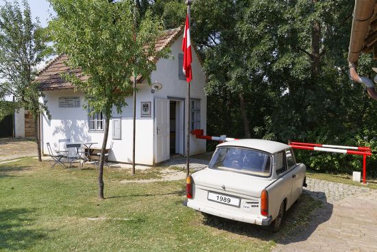 Border Station Trabant Dorfmuseum Seewinkel Village Editorial Stock ...