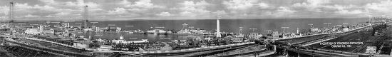 Chicago Illinois 1933 Panoramic Photograph Century Editorial Stock ...