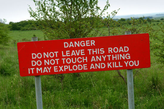 Red Warning Sign Restricted Area Army Editorial Stock Photo - Stock ...