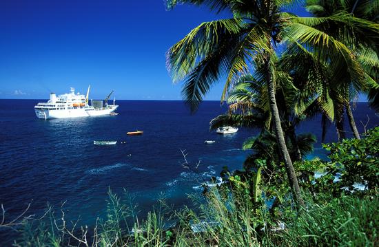 Cruise Ship Aranui 3 Omoa Bay Editorial Stock Photo - Stock Image ...